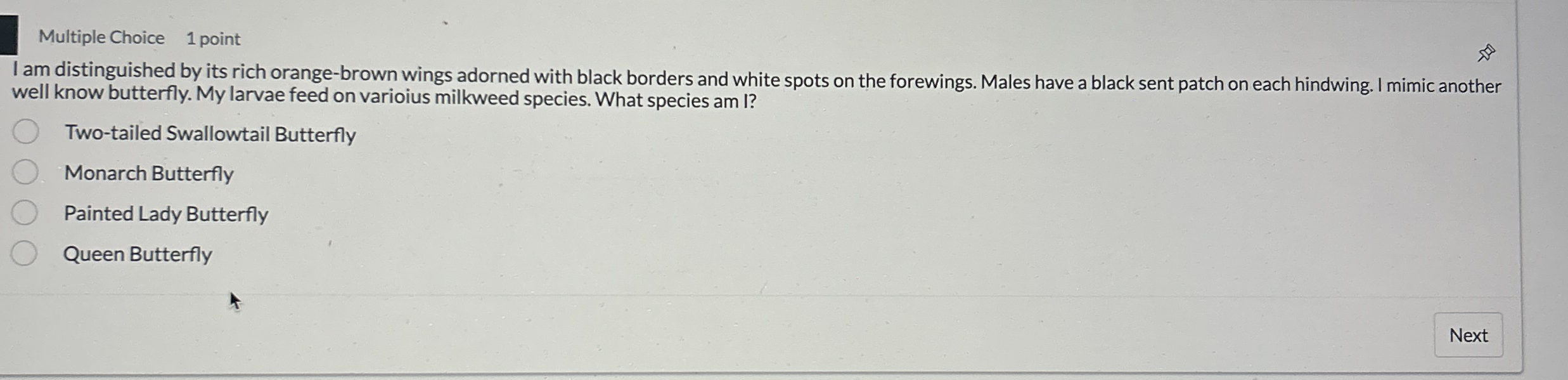Solved Multiple Choice 1 ﻿pointI am distinguished by its | Chegg.com