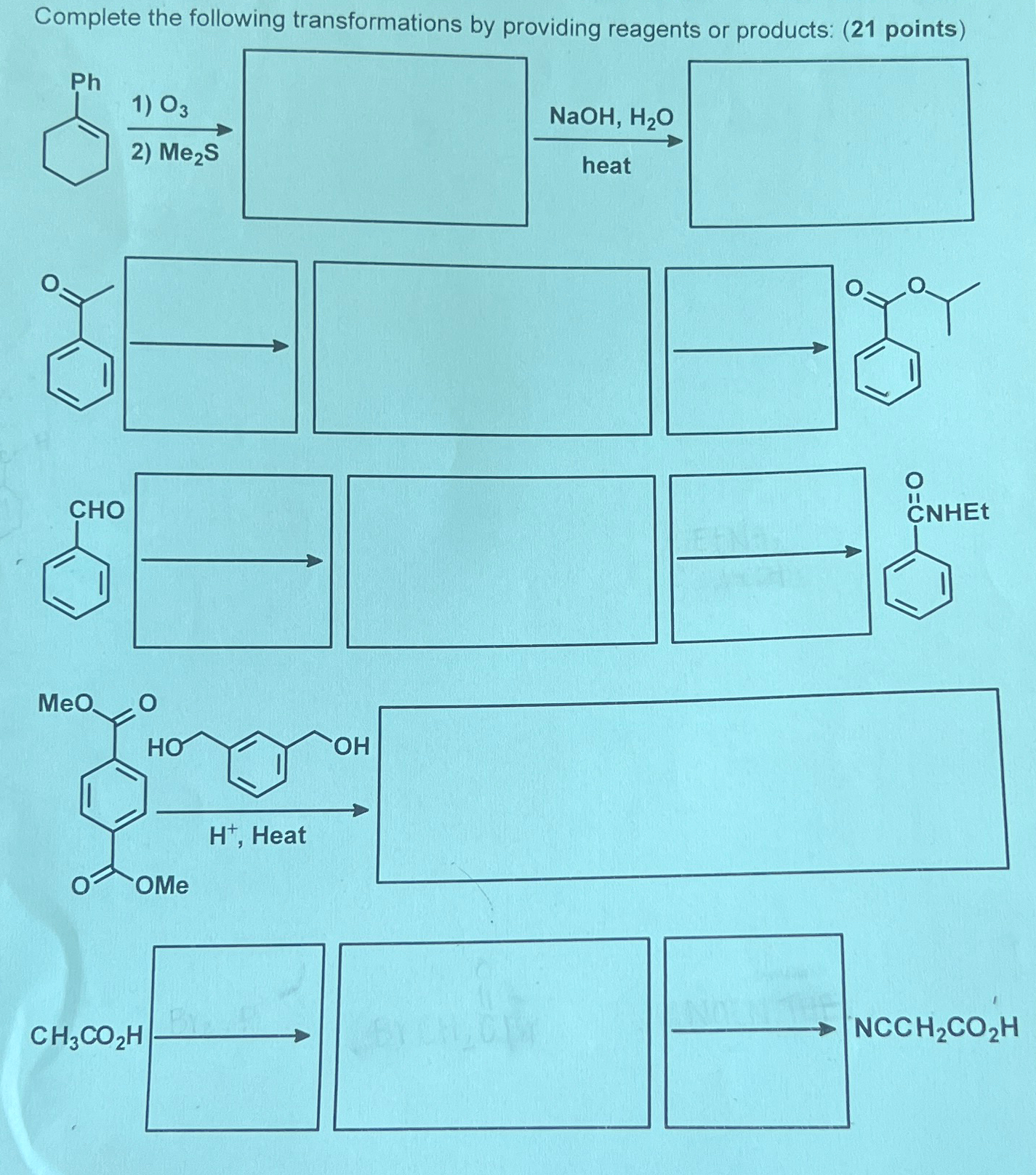 Solved Complete The Following Transformations By Providing 