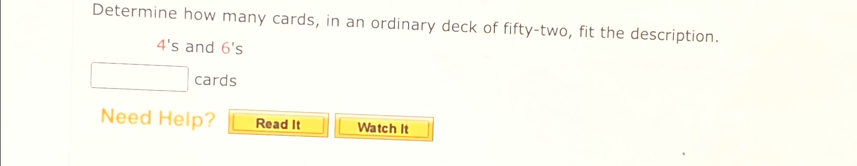 Solved Determine how many cards, in an ordinary deck of | Chegg.com
