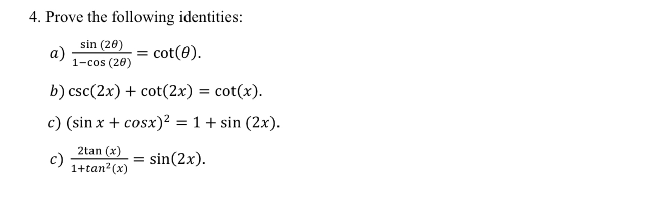 Solved Prove the following | Chegg.com