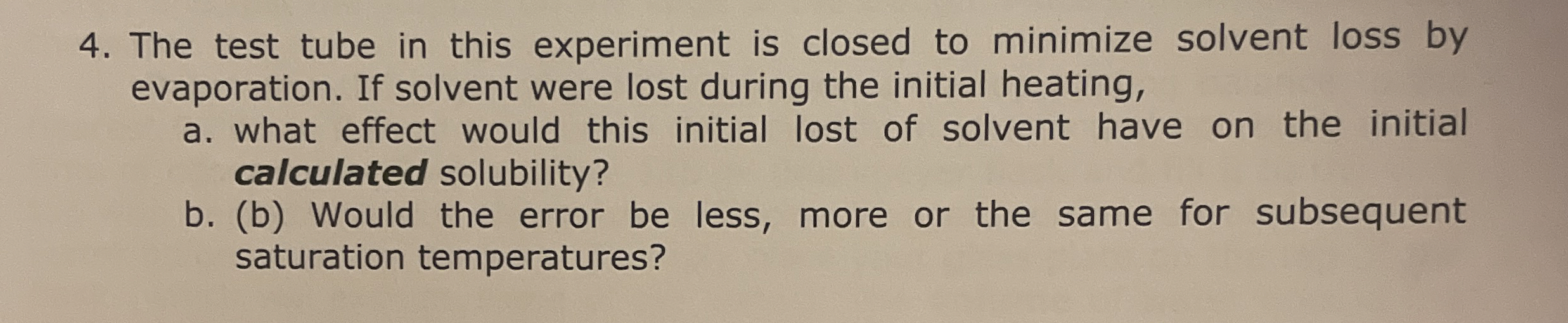 Solved The test tube in this experiment is closed to | Chegg.com
