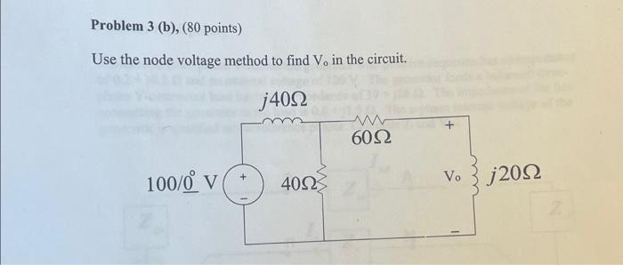 Solved Use the node voltage method to find V0 in the | Chegg.com