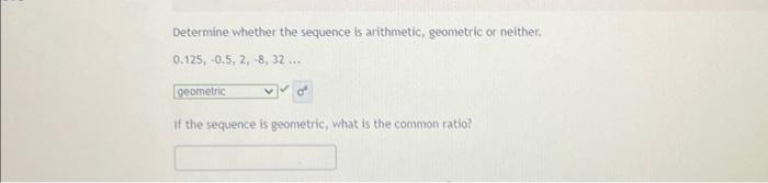 Solved Determine whether the sequence is arithmetic, | Chegg.com