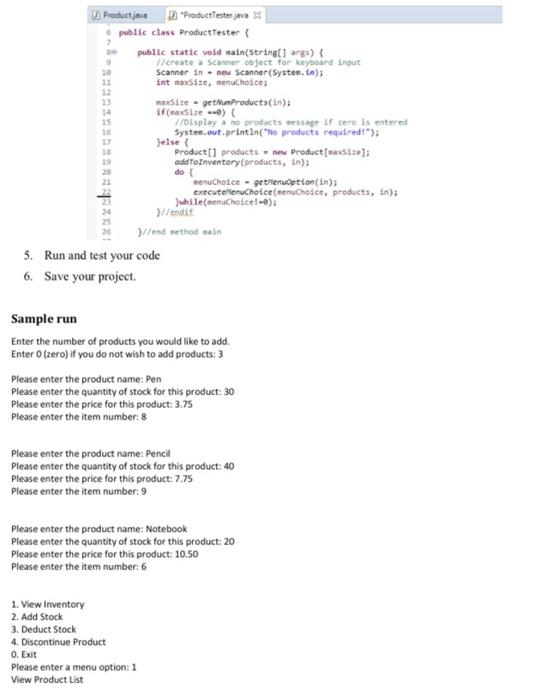 Solved Overview Create an inventory program that can be used | Chegg.com