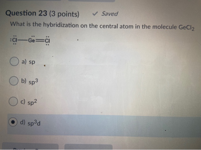 Solved Question 23 (3 points) Saved What is the | Chegg.com