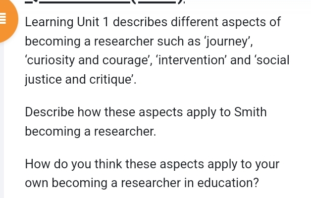 Solved Learning Unit 1 ﻿describes different aspects of | Chegg.com