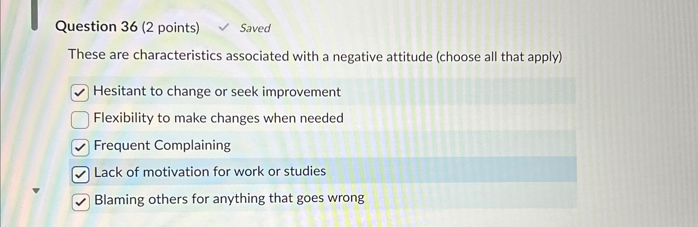 Solved Question 36 (2 ﻿points) ﻿SavedThese are | Chegg.com