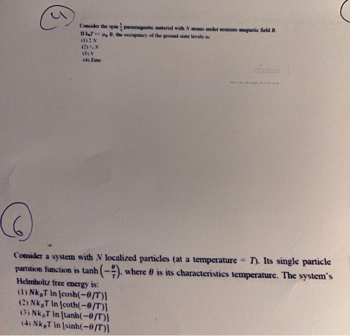 Solved Consider a system of three distinguishable particles | Chegg.com