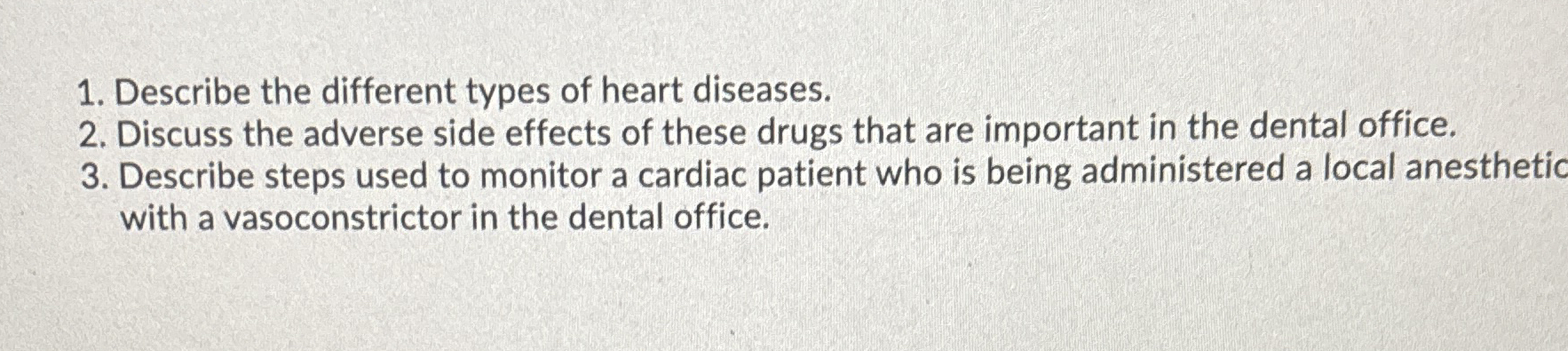 Describe the different types of heart | Chegg.com