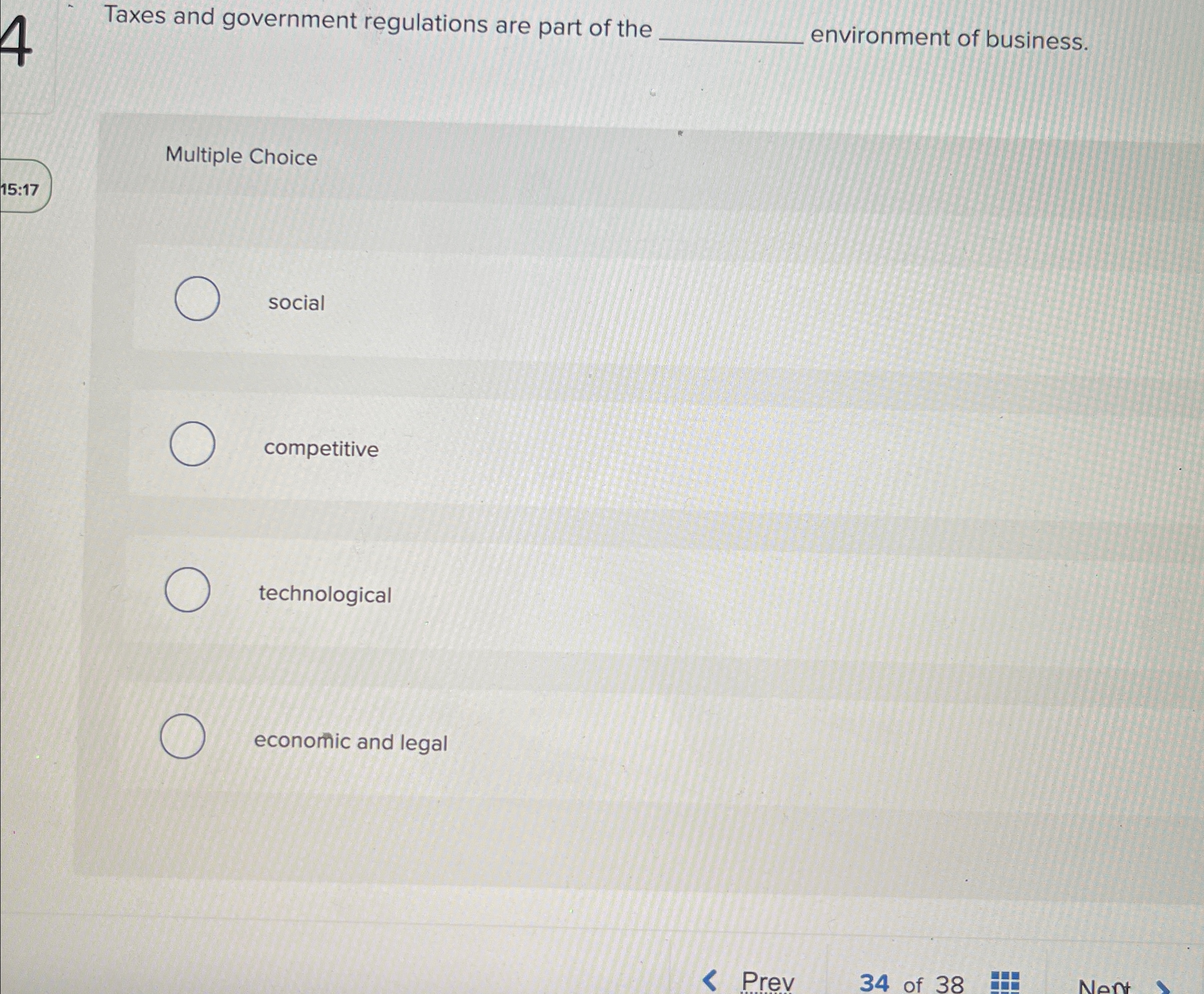 Solved Taxes and government regulations are part of the q, | Chegg.com