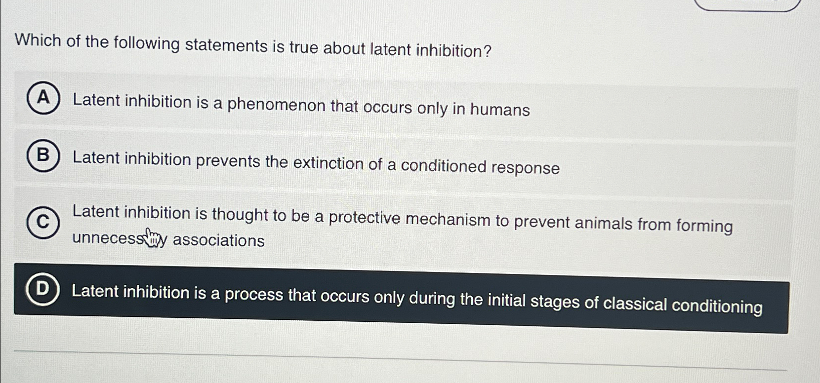 Solved Which of the following statements is true about | Chegg.com