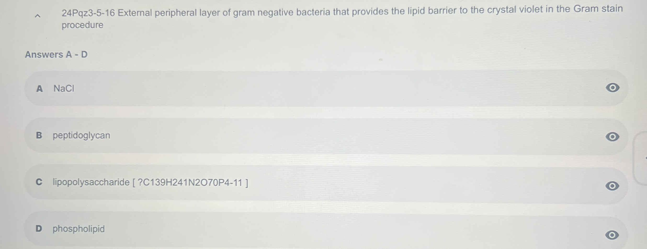 Solved 24Pqz3-5-16 ﻿External peripheral layer of gram | Chegg.com