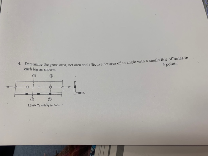 Solved • Determine the gross area, net area and effective | Chegg.com