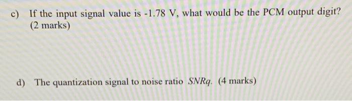 Solved The system shown in figure 1 is an 6-bit PCM | Chegg.com