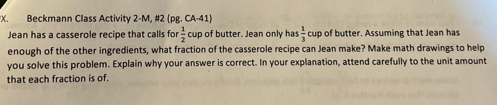 Solved Beckmann Class Activity 2-M, ﻿#2 (pg. ﻿CA-41)Jean has | Chegg.com