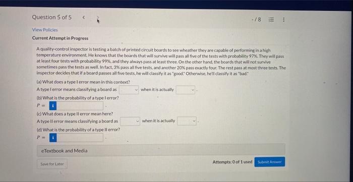 Solved A quality-control inspector is testing a batch of | Chegg.com