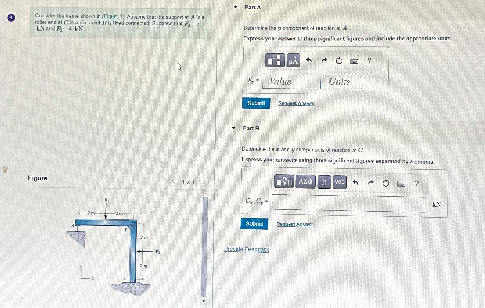 Solved Part AConsider the frame shown in (Figure 1) ﻿Assume | Chegg.com