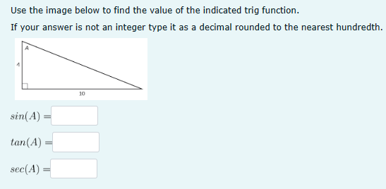 Solved Use the image below to find the value of the | Chegg.com