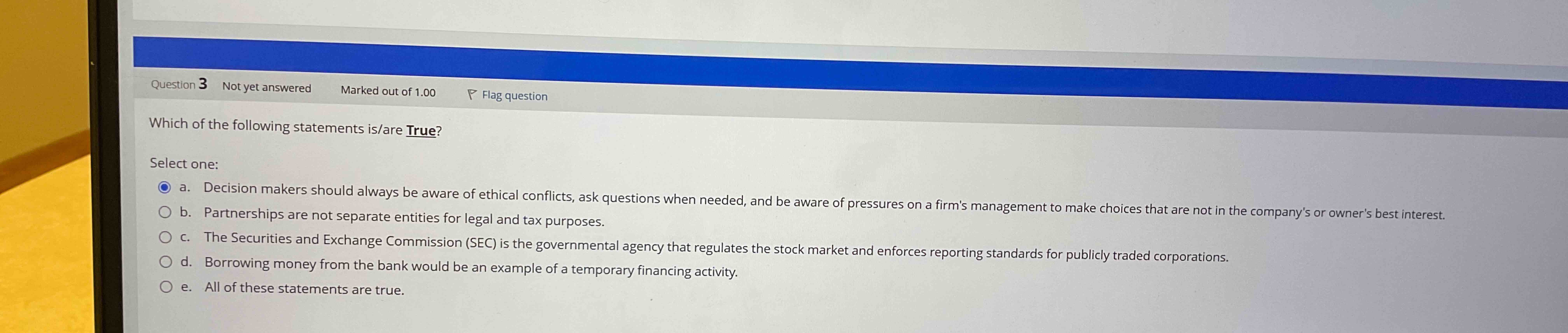 Solved b. ﻿Partnerships are not separate entities for legal | Chegg.com