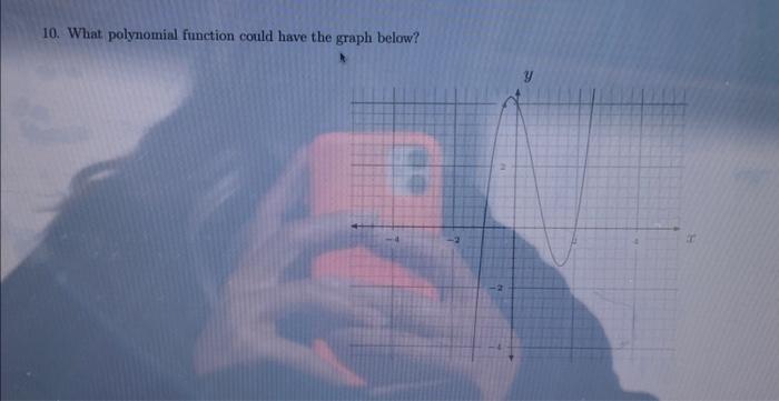 Solved 10. What polynomial function could have the graph | Chegg.com