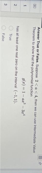 Solved Answer True or False. Suppose 2 | Chegg.com