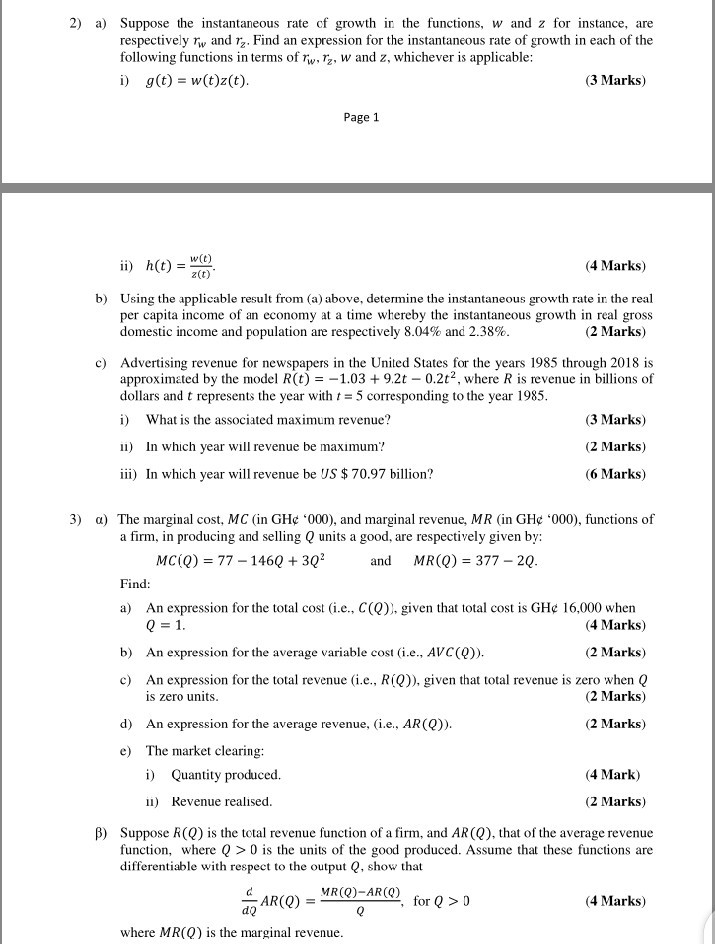 Solved 4 Marks 2 Marks 4 Marks 4 Marks 1 A Solve