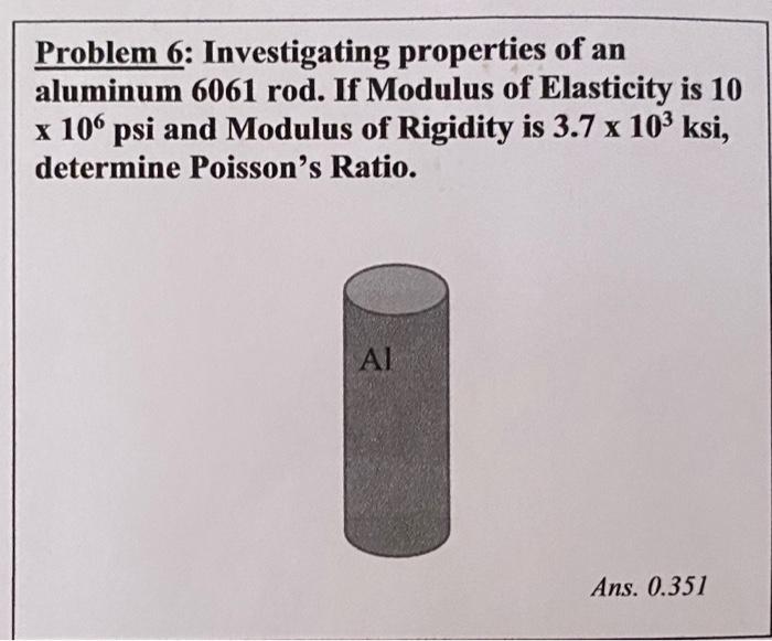 Solved Problem 6: Investigating properties of an aluminum | Chegg.com