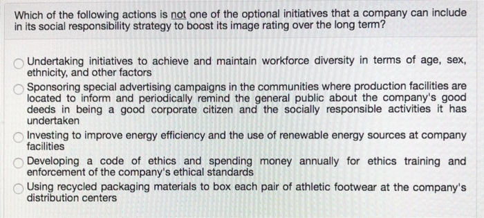 Solved Which of the following actions is not one of the | Chegg.com