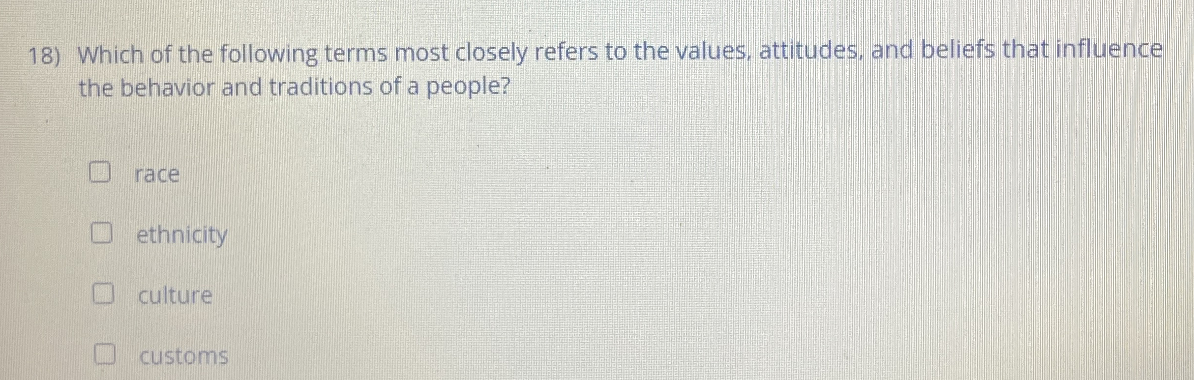 Solved Which of the following terms most closely refers to | Chegg.com