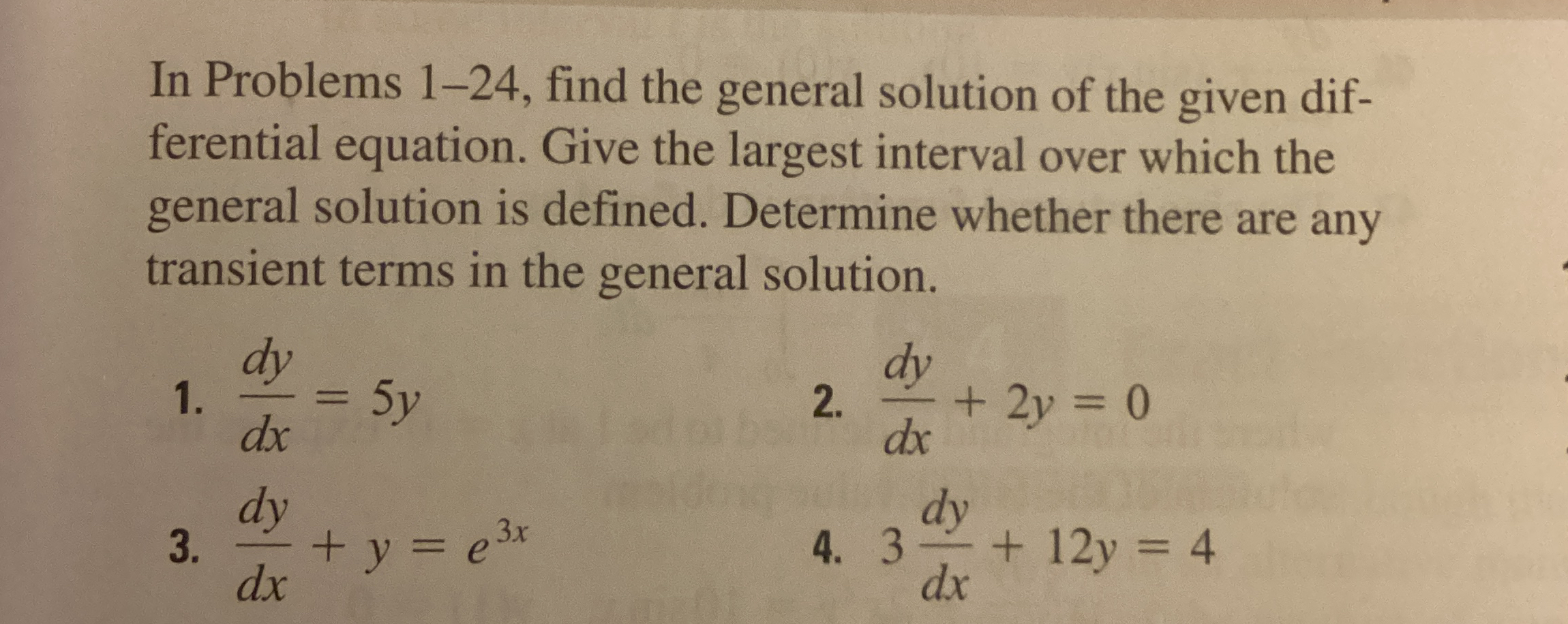 Solved In Problems 1-24, ﻿find the general solution of the | Chegg.com