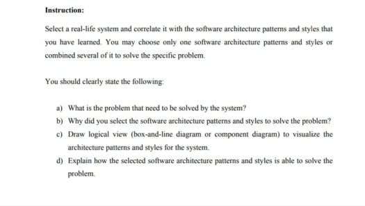 Solved Instruction: Select a real-life system and correlate | Chegg.com