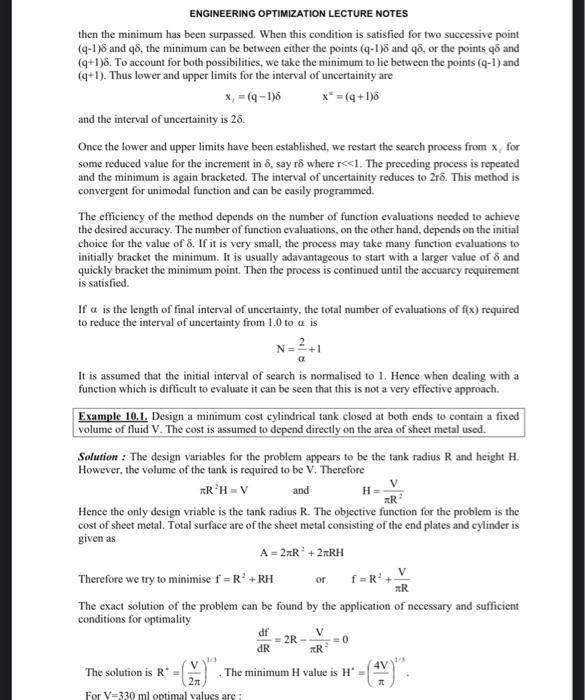 Solved Exercise 10.29. Find the minimum of the function | Chegg.com