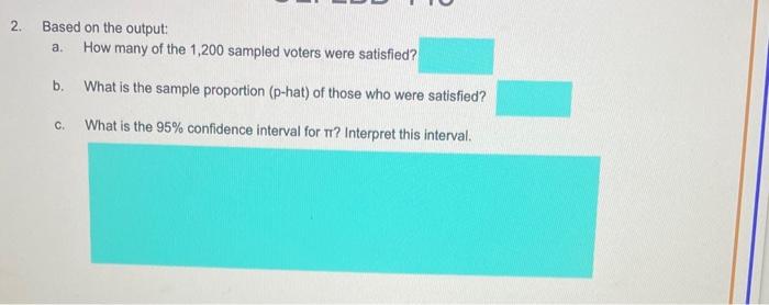 Solved One sample proportion confidence interval: Outcomes | Chegg.com