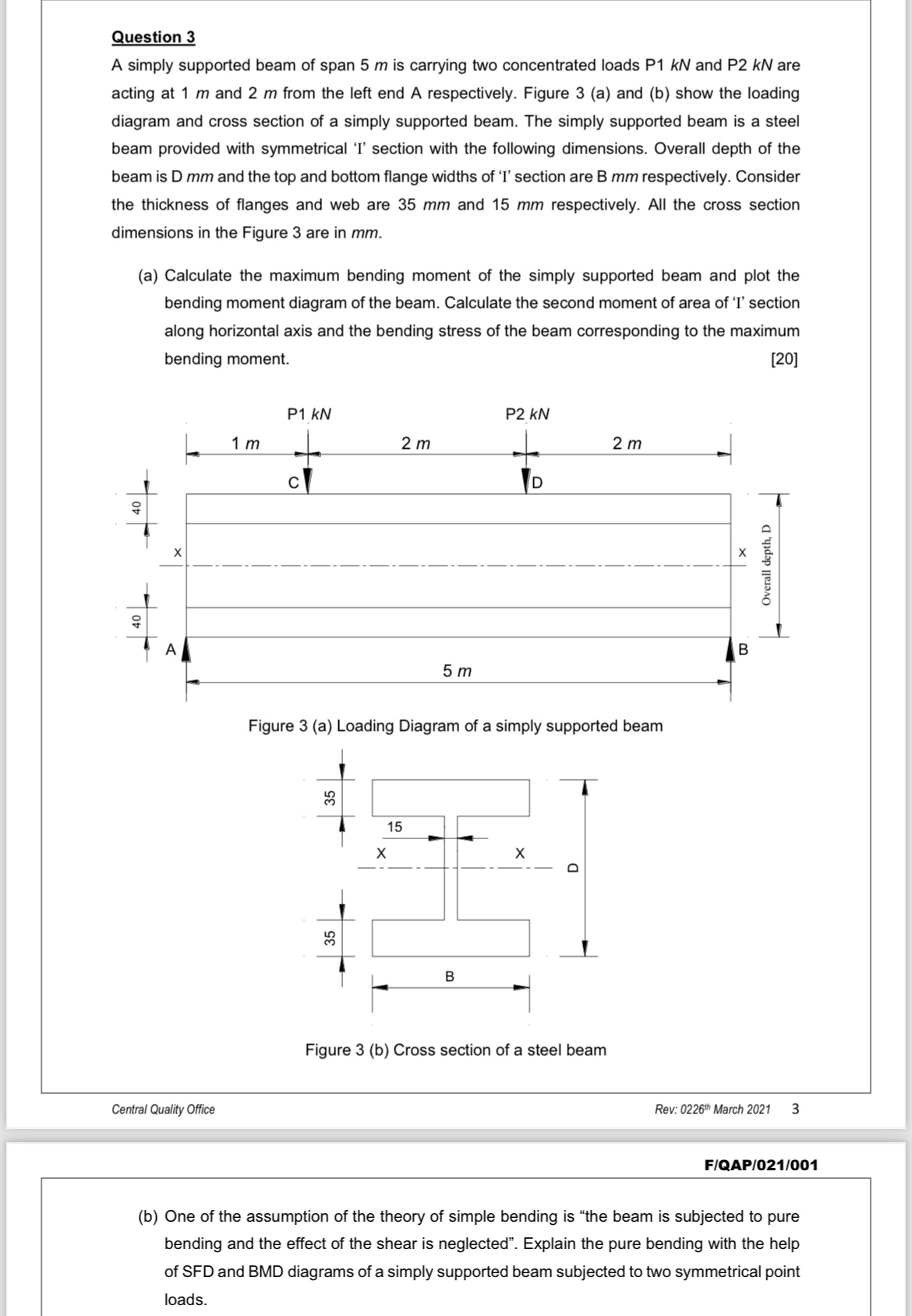 Solved SOLVE QUESTION 3 (a&b)GIVEN DATA OF THE QUESTION | Chegg.com