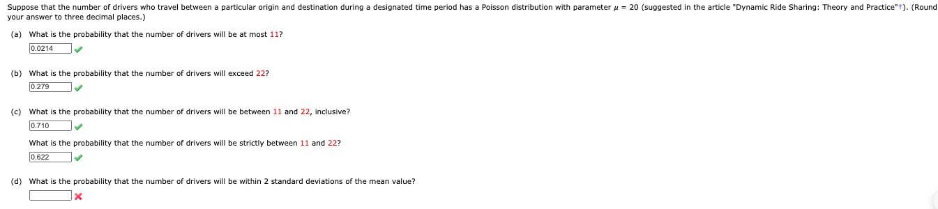 Solved your answer to three decimal places.) (solve part D | Chegg.com