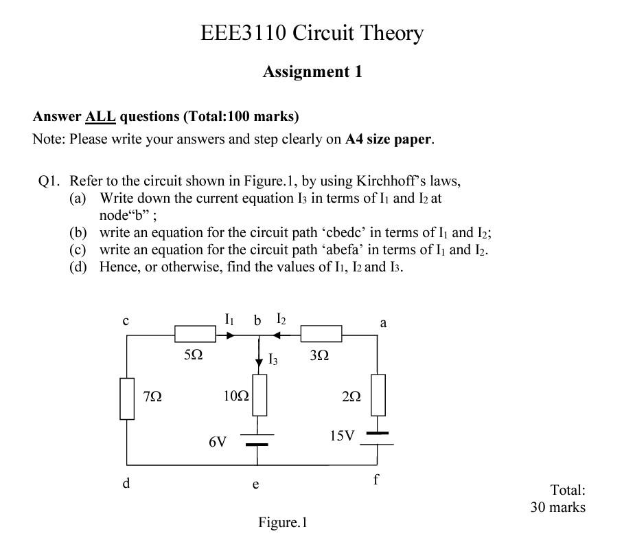 Solved Q1. Refer to the circuit shown in Figure.1, by using | Chegg.com