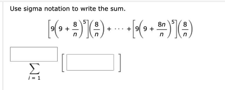 Solved Use sigma notation to write the | Chegg.com