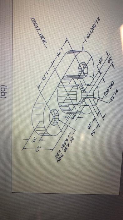 Solved Draw front/top/right views by hand(in their canonical | Chegg.com