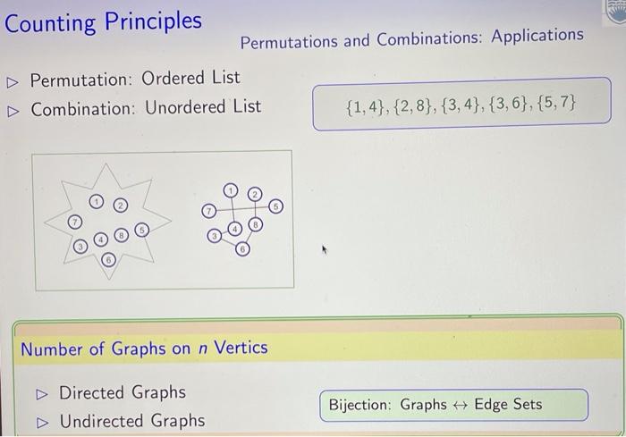 Solved Counting Principles Product Rule for Counting | Chegg.com