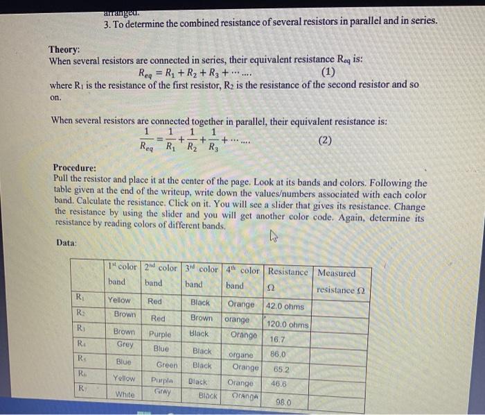 Solved Req=R1+R2+R3+⋯… (1) where R1 is the resistance of the | Chegg.com