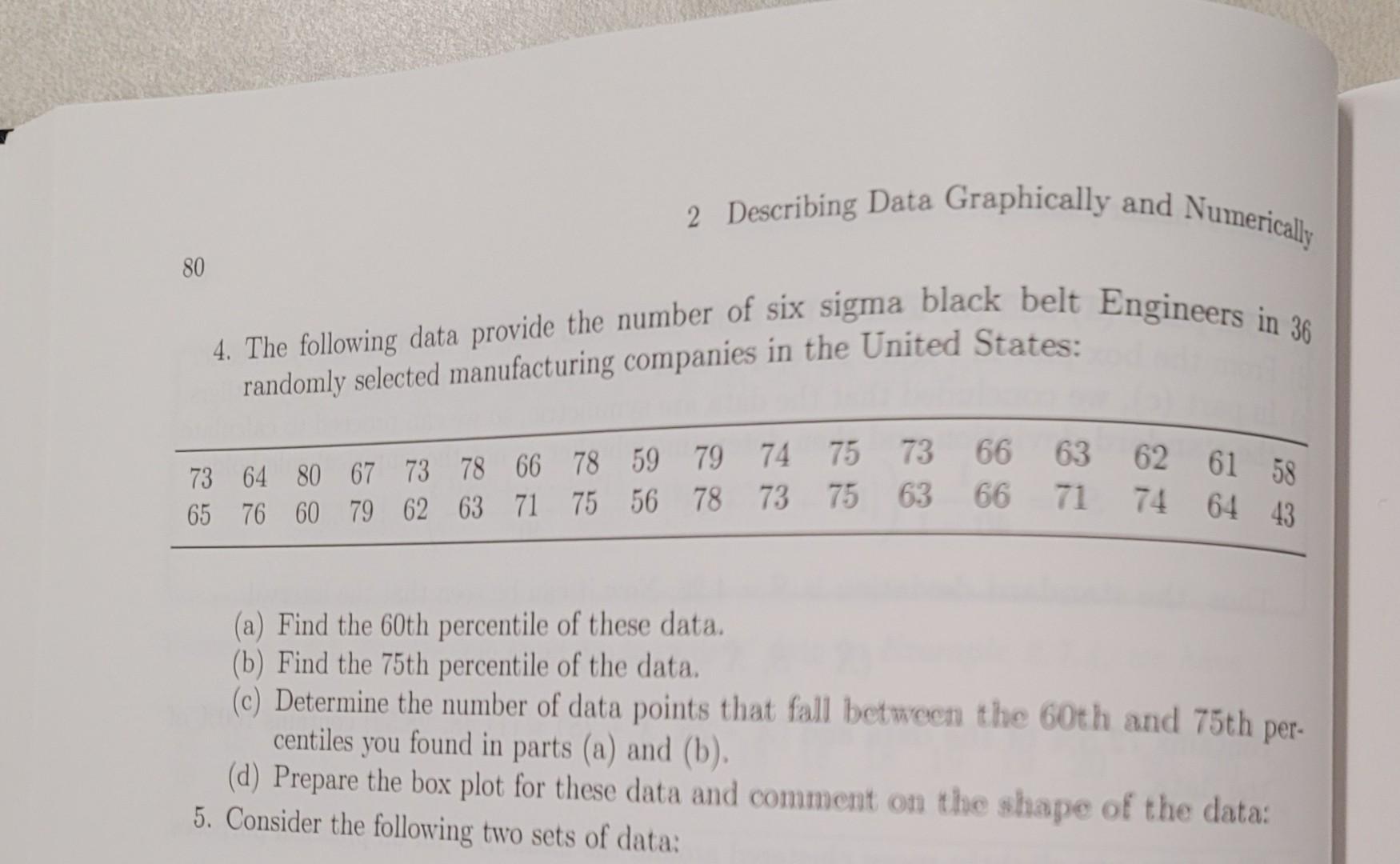Solved 2 Describing Data Graphically and Numerically 80 4. | Chegg.com