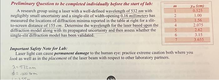 Solved Preliminary Question to be completed individually | Chegg.com