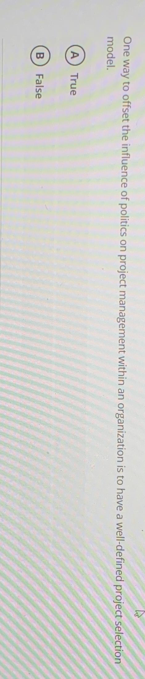 Solved One way to offset the influence of politics on | Chegg.com