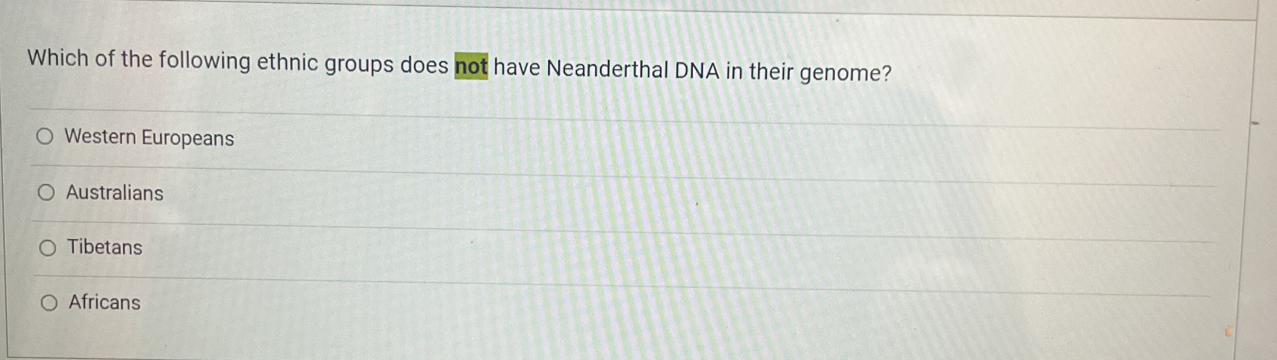 Solved Which of the following ethnic groups does not have | Chegg.com
