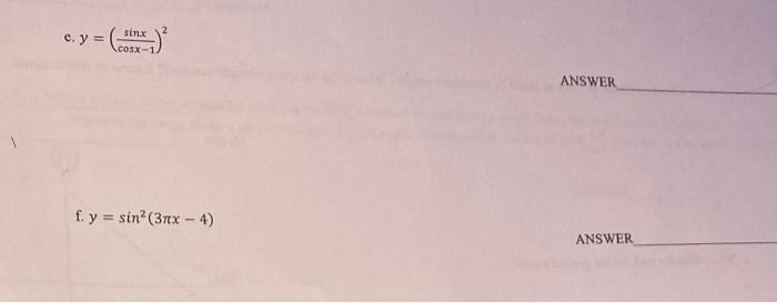 Solved Find the first derivative of the following function | Chegg.com
