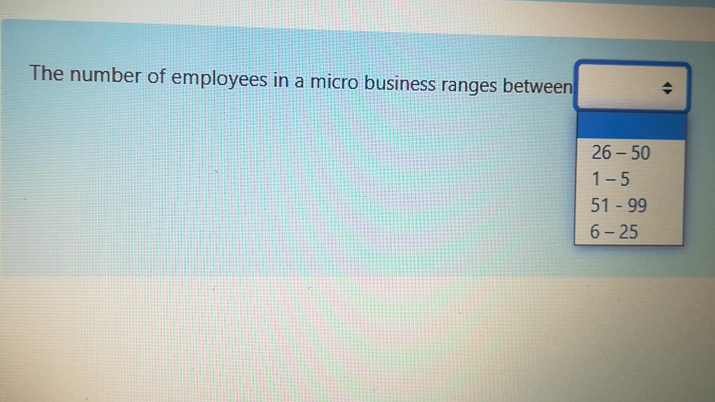 Solved The number of employees in a micro business ranges | Chegg.com