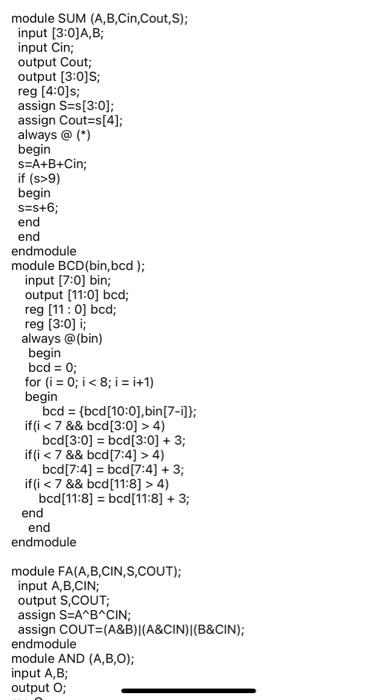 Solved What Is The Error In This Verilog Code And If There