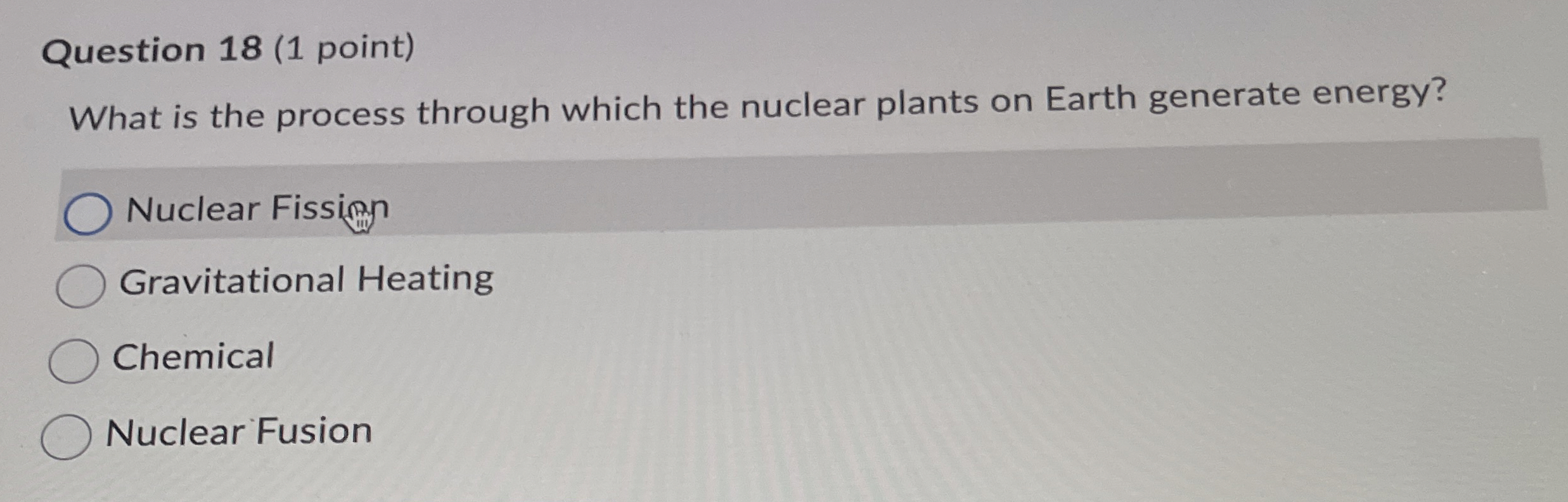 Solved Question 18 (1 ﻿point)What is the process through | Chegg.com