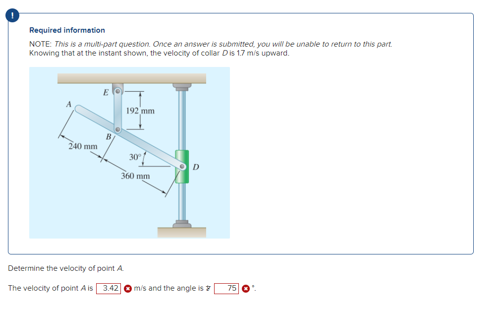 Solved HELLO, PLEASE HELP WITH FINDING THE VELOCITY AND THE | Chegg.com