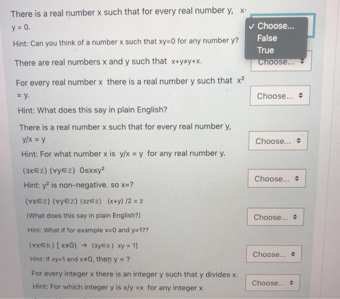 Solved Y 0 There Is A Real Number X Such That For Every